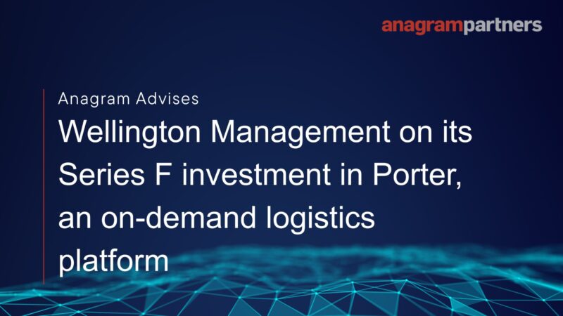 Anagram Partners advises Wellington Management on its Series F ...